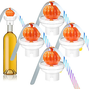 MANOPORA 4 Pack Fly Fans for Tables, Creative Pumpkin Shapes Fly Fan Portable Tabletop Food Fan, Indoor Outdoor Battery Powered Picnic Camping Fly Fans for Picnic, Party, BBQ, Kitchen, Restaurants