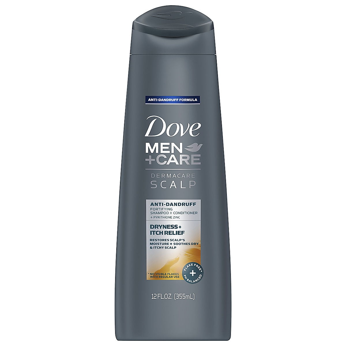 Dove Men + Care 2-in-1 Itch Relief Shampoo and Conditioner 12oz, pack of 1