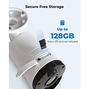 REOLINK Solar WiFi Camera Security Outdoor, Wireless Battery Powered, 3MP, 2-Way Talk, Night Vision, PIR Motion Detection, Works with Alexa/Google Assistant for Home Surveillance, IP65 Waterproof