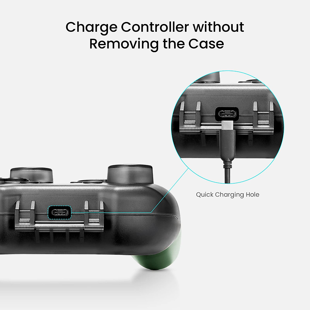 tomtoc Switch Pro Controller Case, Hard Shell Joystick Protector for Nintendo Switch OLED Pro Controller, Shock-proof, Anti-scratch, Water-resistant Switch Remote Accessory Protective Cover