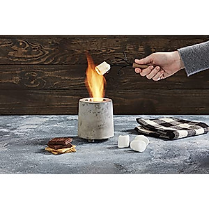 Mud Pie Mini Marshmallow Smore's Roasting Set, Pit 4" x 4" Dia | Skewer 5 3/4"