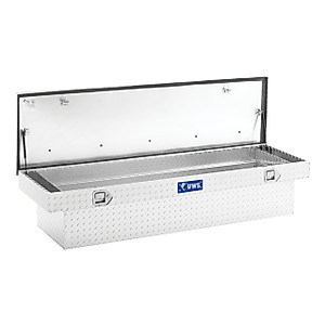 UWS TBS-69-R 69" Single Lid Crossover Tool Box with Beveled Insulated Lid and Rails