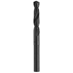 BOSCH BL2162 1-Piece 35/64 In. x 6 In. Fractional Reduced Shank Black Oxide Drill Bit for Applications in Light-Gauge Metal, Wood, Plastic