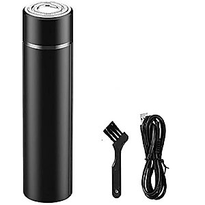 Mini Electric Shaver for Men,Portable USB Rechargeable Shaver,Wet and Dry Use Rotary Men's Shaver,Washable Cordless Quick Charge Nose Mustache Trimmer Electric Razor for Travel,Business Trip