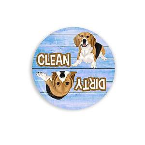Beagle Clean Dirty Dishwasher Magnet