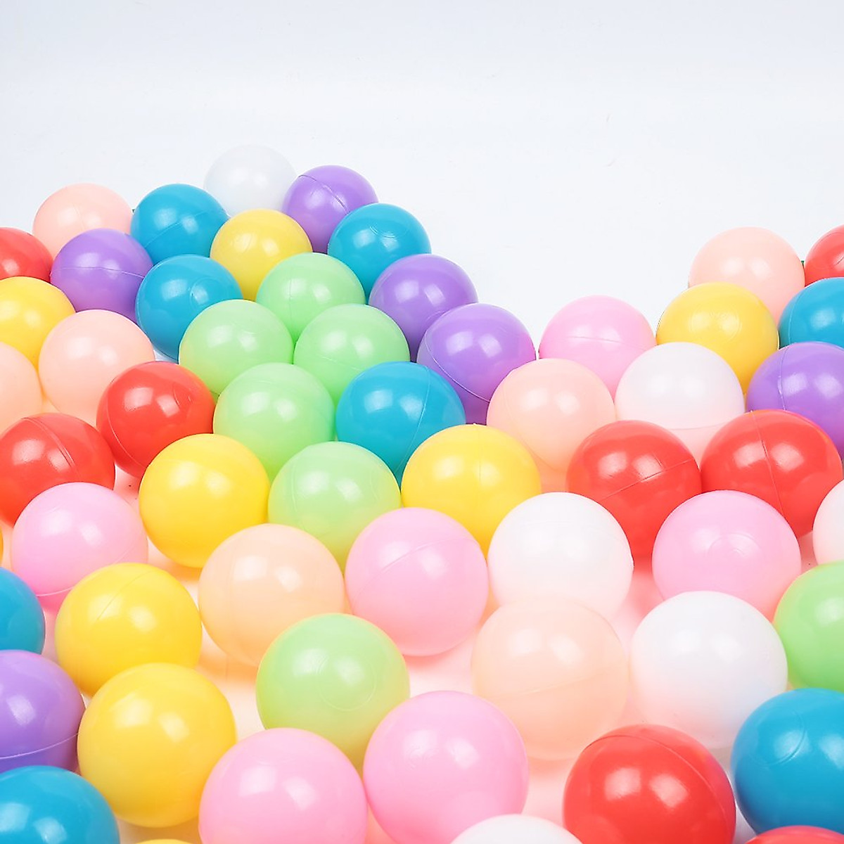 Real Relax 500pcs 5.5cm Colorful Ball Soft Plastic Ocean Ball for Baby Kid