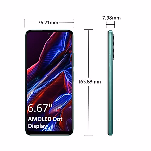 Xiaomi Poco X5 5G, Dual SIM, 265GB + 8GB, Factory Unlocked GSM, International Version (Fast Car Charger Bundle)- No Warranty - Green