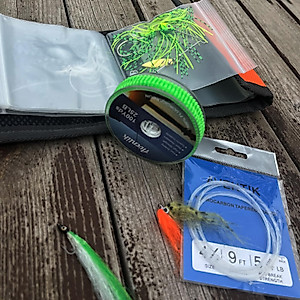 Aventik Pure Clear Fluorocarbon Fishing line Fishing Tippet Leader Line Sinking Fast Ultra-Low Visibility High Abrasion Resistance for Saltwater Freshwater Clear 6/8/10/15/20/25LB(20LB(9.1KG)-30Yards)