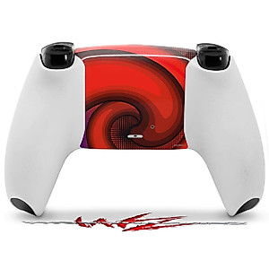 WraptorSkinz Skin Wrap compatible with Sony PS5 DualSense Controller Alecias Swirl 01 Red (CONTROLLER NOT INCLUDED)
