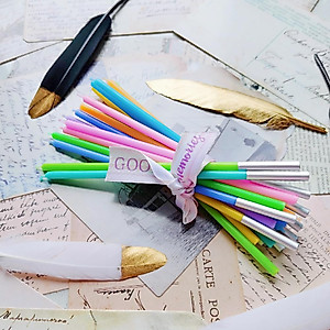 Cwise-100 Count Rainbow Birthday Candles -Long Thin Cake Candles - Giant Pack Colorful Pencil Candles Birthday Candle - Birthday, Celebration, Wedding. Cake Decorations (100 PCS)