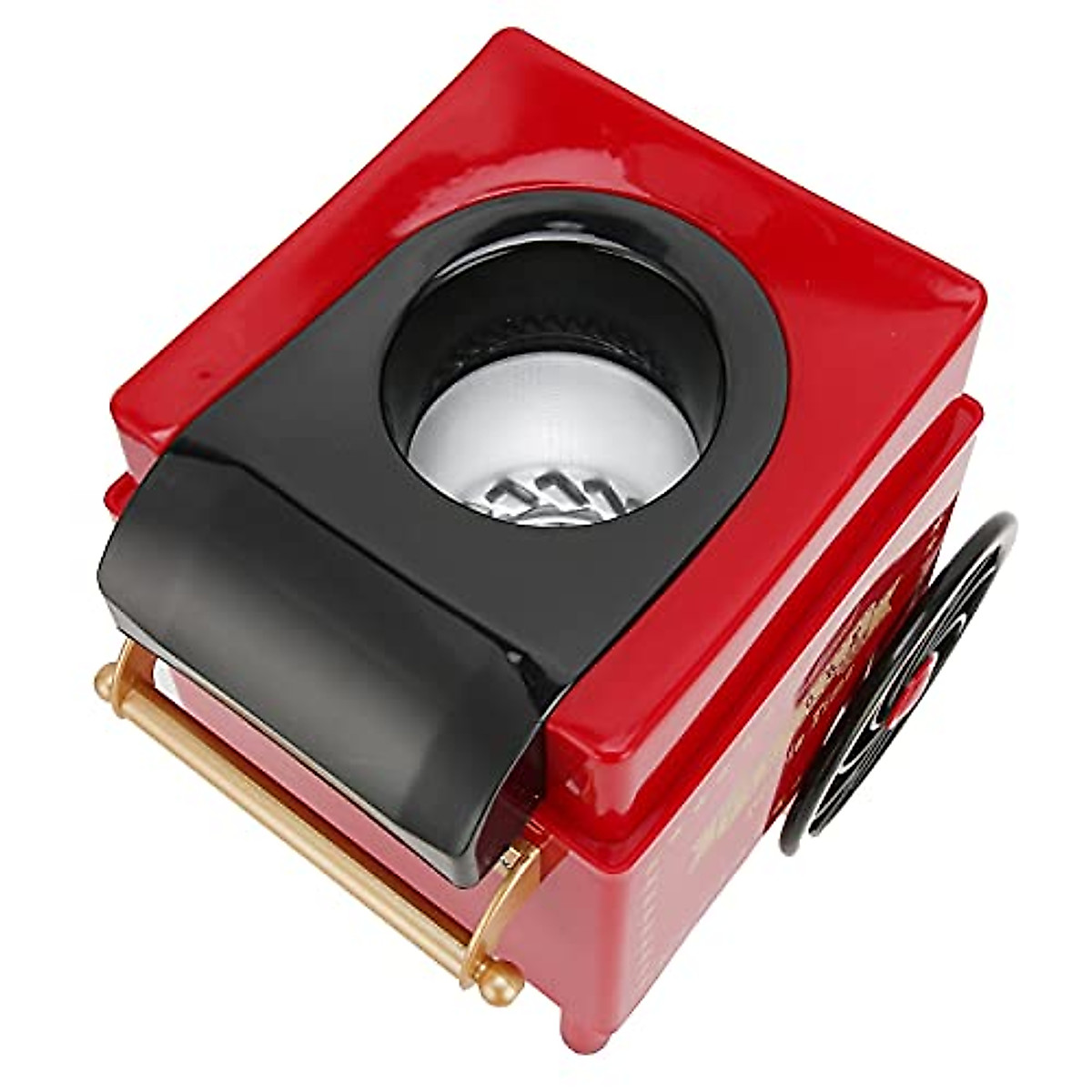 1200W Red Retro Automatic Popcorn Machine Household Corn Popper Maker (US Plug 110V 10A)