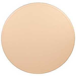 EMMA + OLIVER 45" Round Natural Plastic Height Adjustable Activity Table Set with 2 Chairs