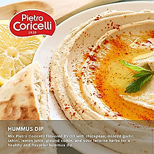 PIETRO CORICELLI: Natural Red Pepper Flavored Extra Virgin Olive Oil (EVOO) | Cold Pressed | Condiment of Mediterranean Cuisine | Add Rich Flavor to your Gourmet Dishes (250ML 8.45 FL OZ)