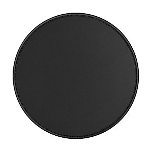 Round Mouse Pad with Stitched Edge Premium-Textured Non-Slip Rubber Base Mouse Mat Mousepad for Office & Home, Black (8.7 x 8.7 x 0.12Inch)