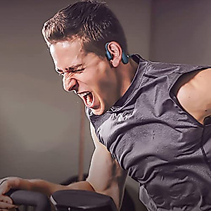 Open Ear Headphones Bluetooth 5.0 Sport Headphones,Open Ear Bluetooth Headphones with Built-in Mic,IPX5 Waterproof Wireless Sport Headset for Running,Cycling