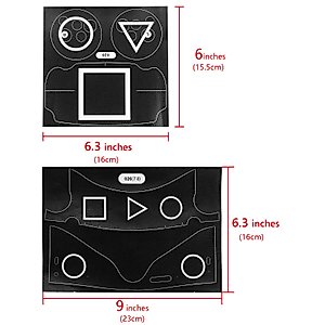 Geekria VR Headset & Controller Handle Skin Compatible with Meta Quest 2 Protective Cover, Protective Durable Scratch Resistant Quest 2 Sticker Squid