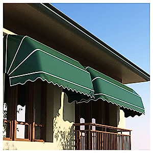 exproyzk Window Awning - Door Awning - Entry Awning - Foldable Galvanized Frame W/Uv & Water-Resistant Fabric - Window Decorator (Color : Green, Size : 100x100x100cm)