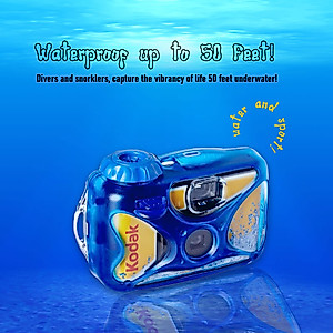 Kodak Sport Waterproof Single Use Camera 2 Pack - Floating Strap and Cloth