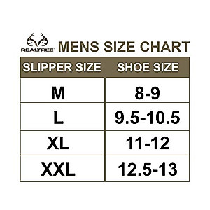 Realtree Men's Clog Slipper House Shoe with Memory Foam Indoor/Outdoor Sole, Camo, Medium