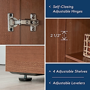 Sauder HomePlus Storage Pantry cabinets, ‎L: 23.25" x W: 17" x H: 71.18", Sienna Oak