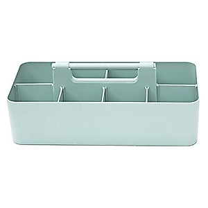 Enjoy Organizer -Large Portable Caddy, DIY Dividers, 8 Compartments, Office Supplies Organizer, Simple, Portable Basket with Handle Storage Organizer Modern,Endless Multi Use -Made in USA