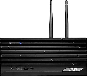 MSI PRO DP20ZA (MFF) Desktop, AMD Ryzen R7-5700G, Radeon Vega 7, 16GB Memory, 500GB SSD, WiFi 5, USB Type-C, Black, Windows 11 Home: 5M-223US