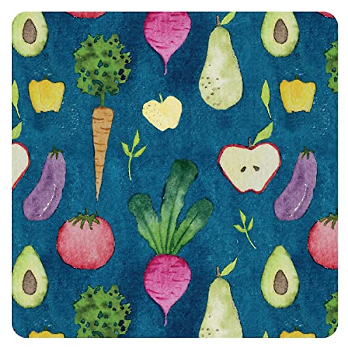 BapronBaby Organic Produce Bapron - Soft Waterproof Stain Resistant Bib - Machine Washable - 6m - 5yr - (Sz Baby/Toddler 6m-3T)