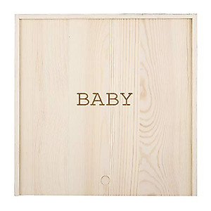 Stephan Baby Natural Pine Keepsake Box, Baby