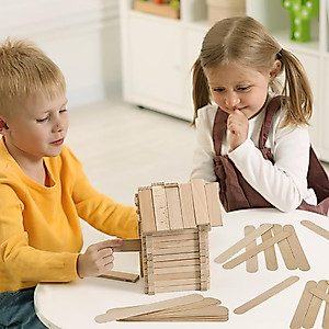 60 Pcs 8” Jumbo Popsicle Sticks for Crafts, Large Tongue Depressors Wood, Craft Sticks, Wax Stick, Stir Sticks, Wooden Sticks for Crafts, Wide Large Popsicle Sticks Bulk, Ice Cream Sticks