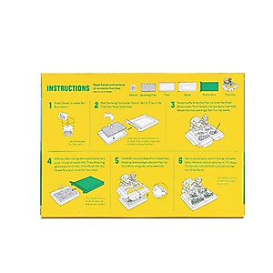Modern Sprout Interactive Microgreens Garden Kit for Kids, Indoor Seed Activity Kit, for Little Growers, Pollinator Habitat