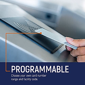 Custom Prox cards (200 Pak) for HID Access Control Standard 37 bit H10304 format. Replaces HID 1386 ISOProx II. Choose your facility code & range (200)