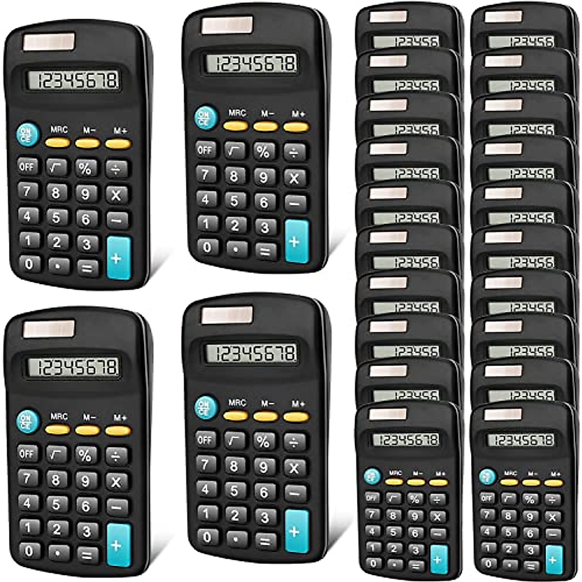 24 Pack Basic Calculators for Students - Pocket Size