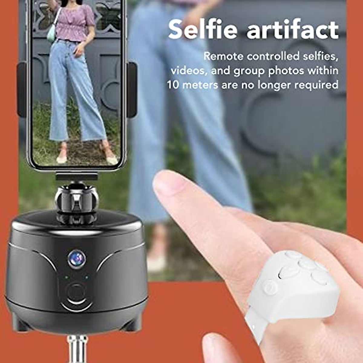 Remote Control Page Turner, Support Mainstream Apps Rechargeable Remote Control for Android Phones (White)