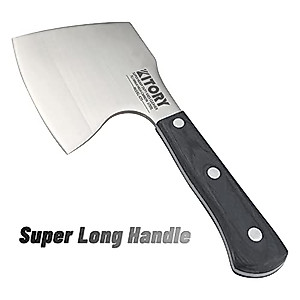 Kitory Super Heavy Duty Meat Cleaver eapecially for big bone and frozen meat - bone breaker - butcher kitchen axe knife - K5S