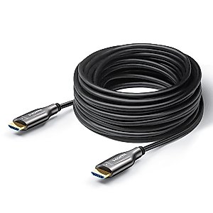 EVAIO Fiber Optic HDMI Cable 30 Feet, HDMI 2.0, 18Gbps, Supports 4K@ 60Hz, 4:4:4/4:2:2/4:2:0, HDR10, Dolby Vision, HDCP2.2, ARC,3D,Slim and Flexible