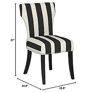 Safavieh Mercer Collection Carter Black/White Polyester Dining Chair