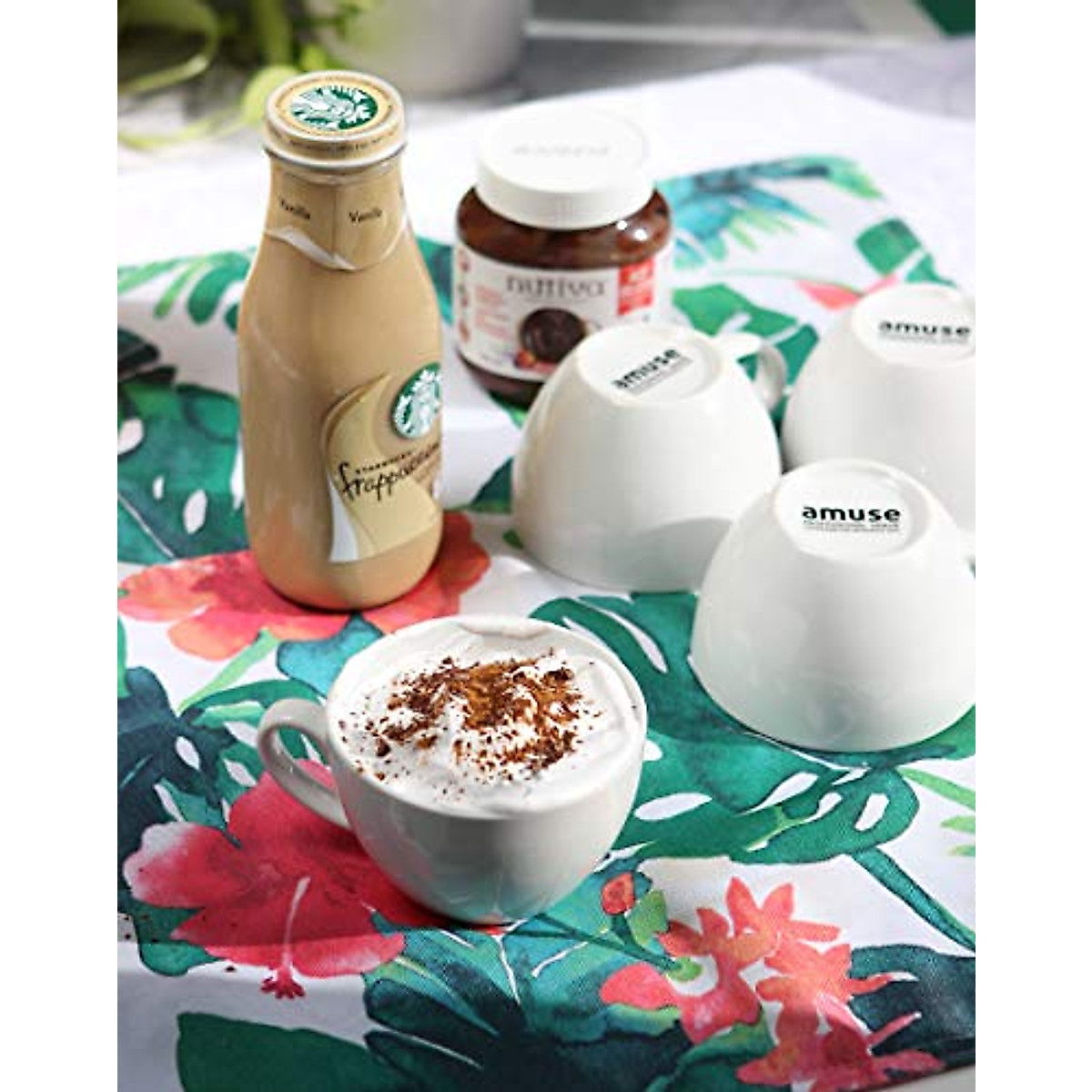 Amuse- Professional Barista Cozy Cappuccino Mug- Set of 6- 10 oz.