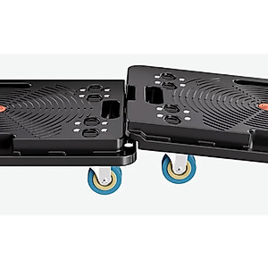 Platform Truck Small Platform Truck Can Be Spliced Flat Handtruck Metal Moving Dolly Cart 23.62 * 15.8in Flatbed Cart Portable Flat Bed Wagon Reliable