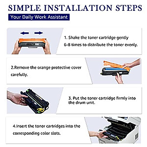 Mooho Compatible Toner Cartridge Replacement for Brother TN227 TN-227 TN227BK TN223 TN223BK/C/M/Y for MFC-L3770CDW HL-L3270CDW HL-L3290CDW MFC-L3710CW Toner Printer (TN-227BK/C/M/Y High Yield 4 Pack)