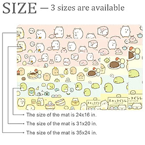 Rugs, Non-Shedding Area Rug Mat Non-Slip, Door Mat Indoor Washable for Indoor Entrance Living Room Bedroom Dining Home Office, Sumikko Gurashi