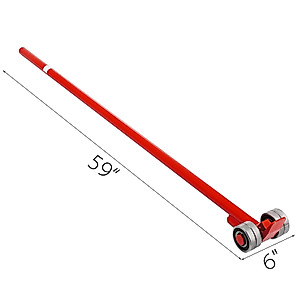 VEVOR 8T Machinery Mover Skate Dolly Set and BestEquip 6600lbs Capacity 3T Steel Pry Lever Bar