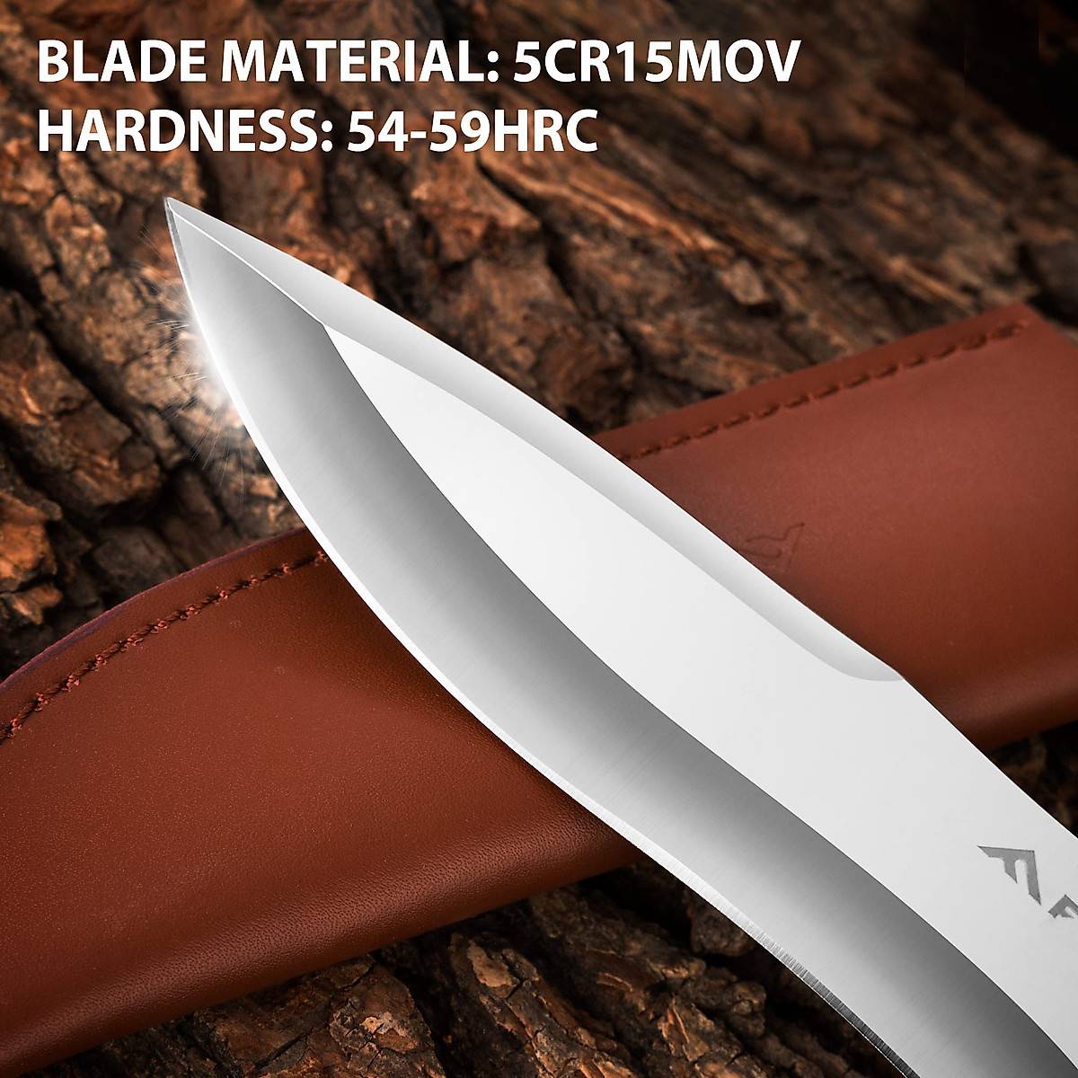 FLISSA Survival Hunting Knife with Sheath & 3Pcs Lighters Tool Set, Windproof Flameless USB Rechargeable Lighters, Waterproof LED Headlamp with 5 Light Modes, 12 in 1 Multitool Plier