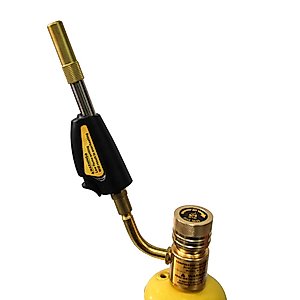 QWORK Turbo Torch Tips, Torch Swirl, MAP-Pro/LP Gas, Self Lighting, Gas Self Ignition Turbo Torch Regulator Brazing Soldering Welding Plumbing Gun