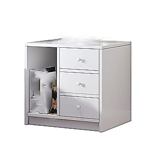 HIGOH Bedside Table Minimalist Bedside Table Bedroom Closet Dresser Cozy Bedside Table Bedroom Cabinet