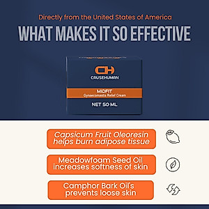 CauseHuman Penile Heal Cream (3.38 fl oz) & Gynecomastia Cream (1.67 fl oz) Combo | For all skin types | Phimosis cream & Gynaecomastia Cream