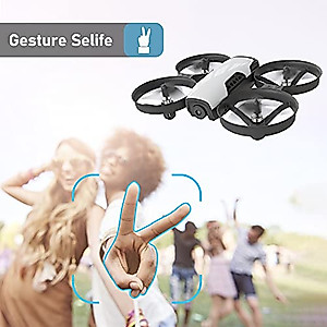 Cheerwing U61S Mini Drones with Camera for Kids and Adults 720P HD 2.4Ghz Rc Quadcopter WiFi Fpv Drone with Altitude Hold,2 Batteries White