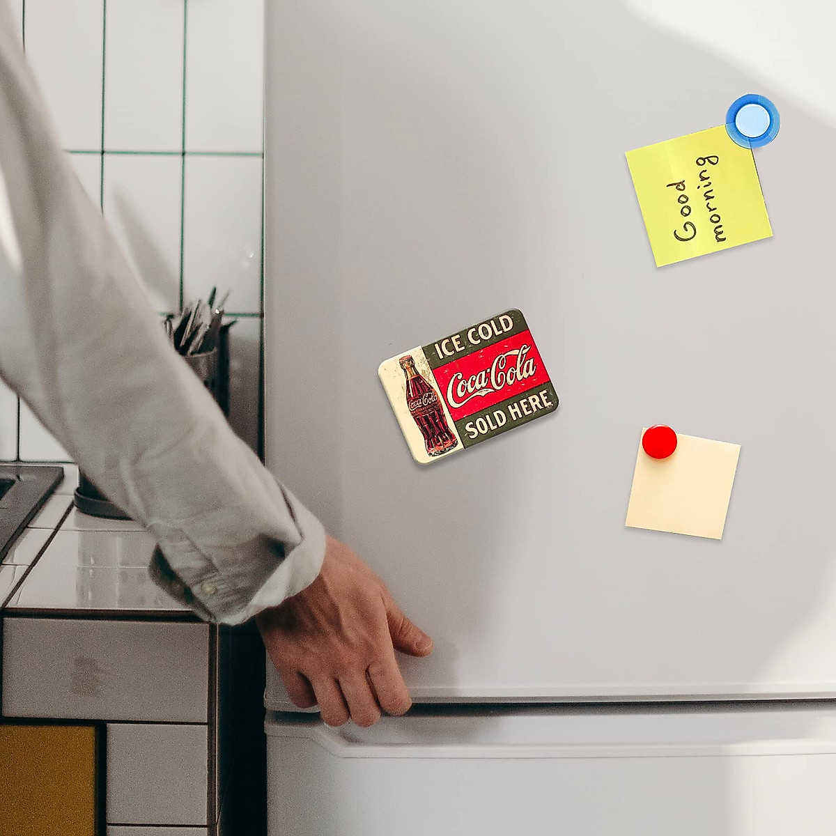 Desperate Enterprises 1916 Ice Cold Coca-Cola Refrigerator Magnet - Funny Magnets for Office, Home & School - Made in The USA