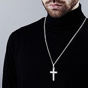 TRUSUPER Style Titanium Stainless Steel Mens Womens Italy Final Fantasy Chain Necklaces 2mm Unisex