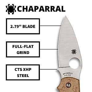 Spyderco C152WDP Chapparal Birdseye Maple