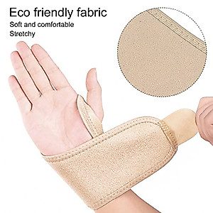 Wrist Brace, Multipurpose Faux OK Cloth Comfortable Wrist Strap Injury Prevention for Carpal Tunnel Arthritis